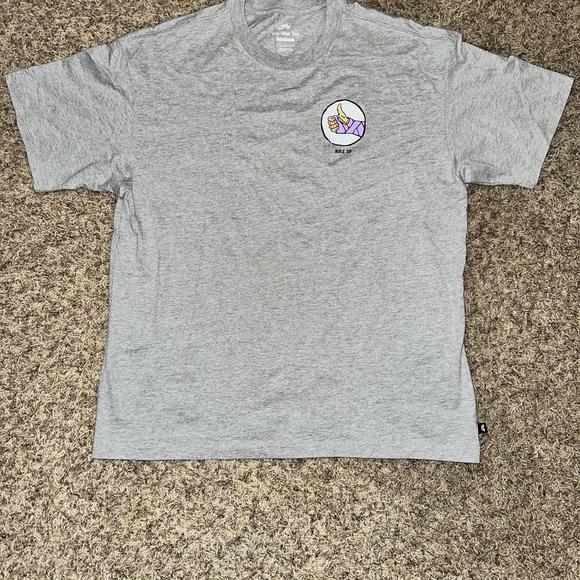 Nike | Shirts | Nike Sb Shirt Broken Arm Cast Hitch Hiker Gray Sample ...